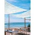 Abstract Cyan Sun Shade Sail 14'X18' Gradient Glass Shard Texture ...