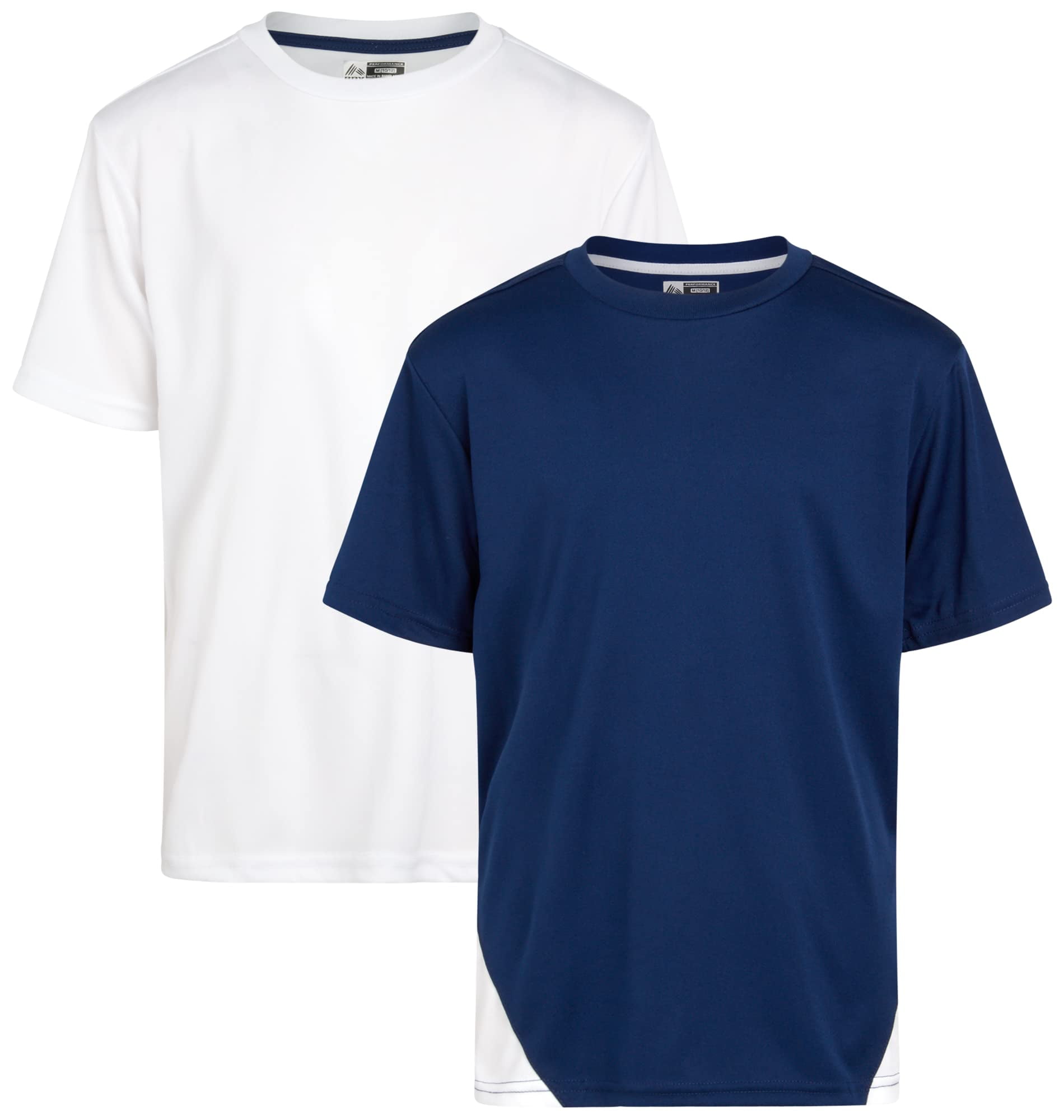 RBX Boys' Athletic T-Shirt - 2 Pack Active Performance Dry-Fit Sports ...