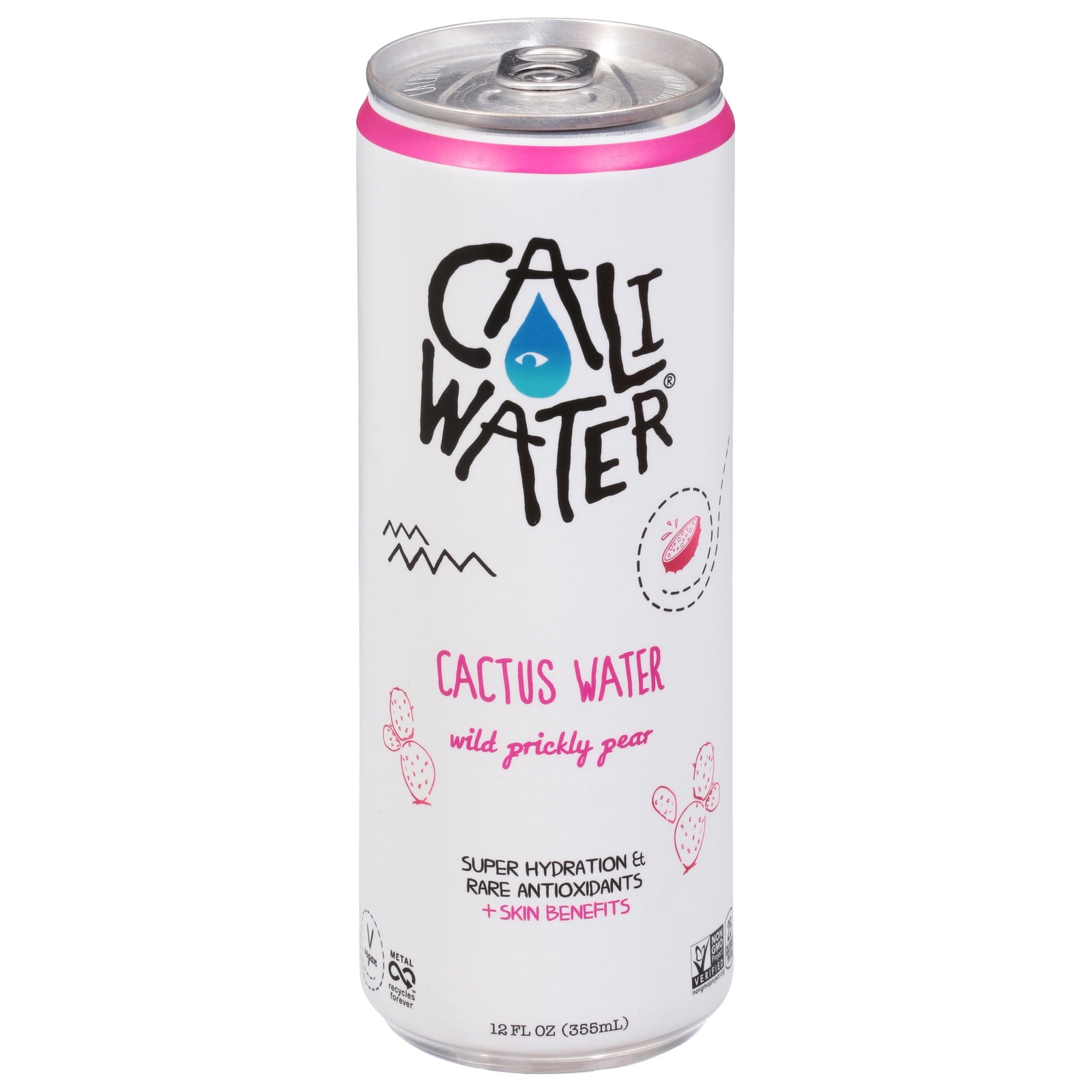 Caliwater - Cactus Water Prickly Pear - Case of 12-12 FZ - Walmart.com