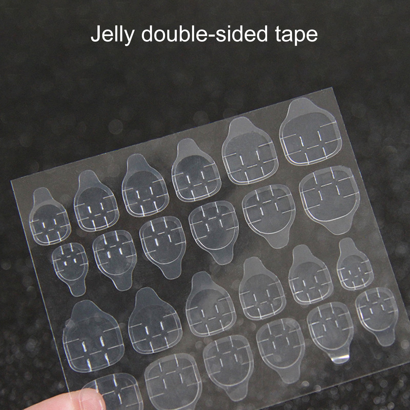 Grofry Nail Glue Sticker Transparent Adhesive Double Sided False Nail ...