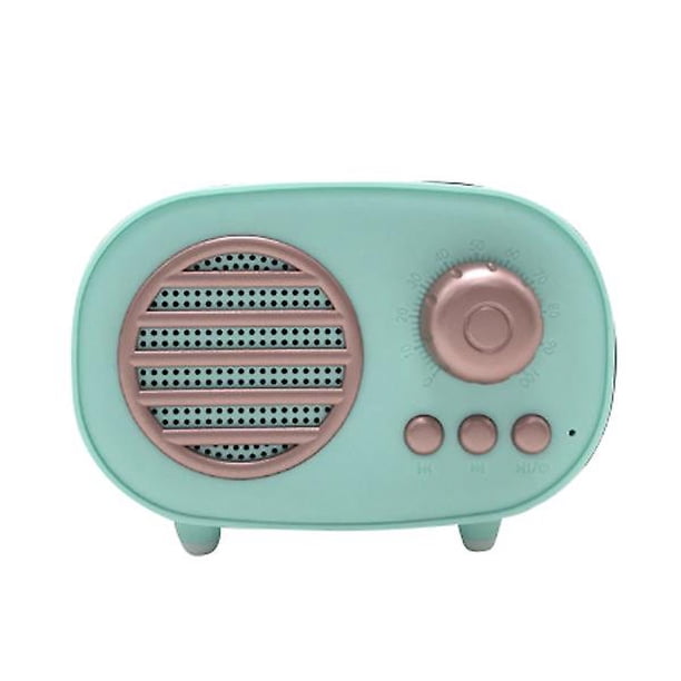 Mini altavoz portátil retro Bluetooth Radio Estéreo Estilo clásico ...
