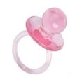 Large Acrylic Baby Pacifiers Baby Shower Favor Pink Yellow Blue Clear ...