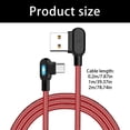 High Strength 90 Degree USB C Cable Reinforced Nylon Braided Cord ...
