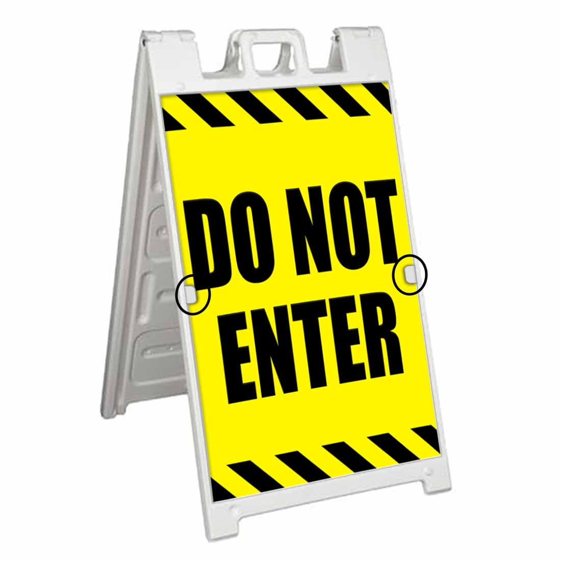 Do Not Enter (24" X 36") Deluxe A-Frame Signicade, Includes 2 Removable ...