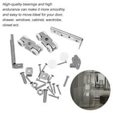 unbranded Sliding Door Pulley Trolley Kit Track U-type Strollers Wagon ...