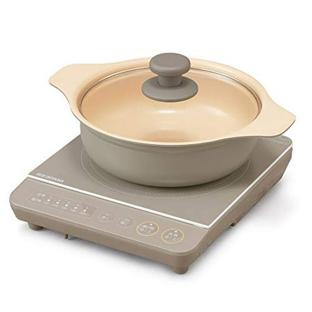 Iris Ohyama IH Stove IH Cooking Heater Desktop Pot Set 1000W Brown IHKP-T3820-T | Walmart Canada