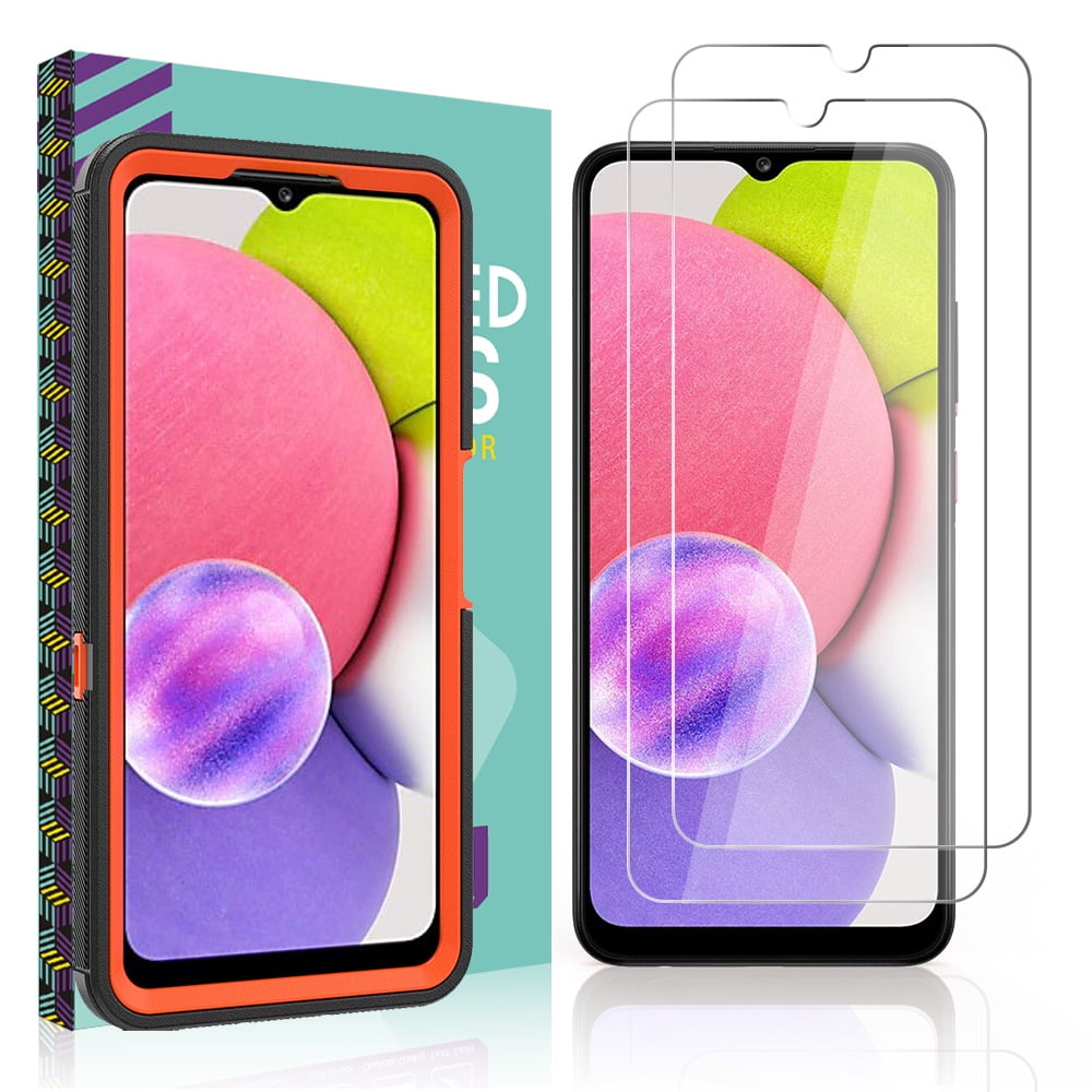 NIFFPD Galaxy A03S Case with Screen Protector Full-Body Shockproof ...