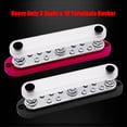 Ampper Power Distribution Block Bus Bar 12V, 3 x M8 (5/16") Studs & 10 ...