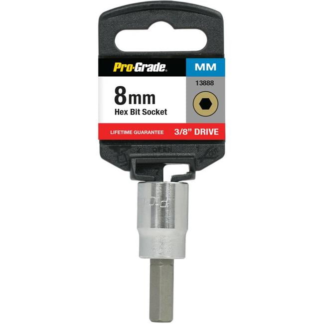 Pro-Grade 13888 0.37 in. Drive x 8 mm Hex Bit Socket - Walmart.com