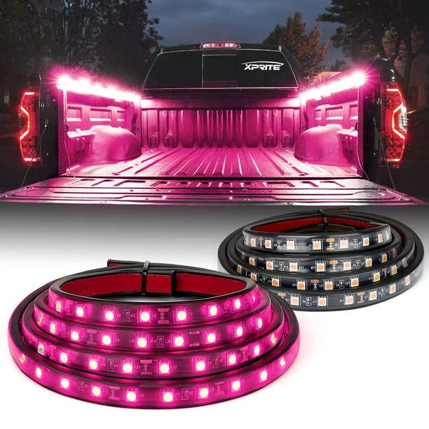 Xprite Universal Pink LED Bed Light Decorative Lights Pickup Truck ...