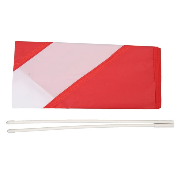 Bandera de buceo, bandera de buceo roja y blanca Bandera de buceo ...