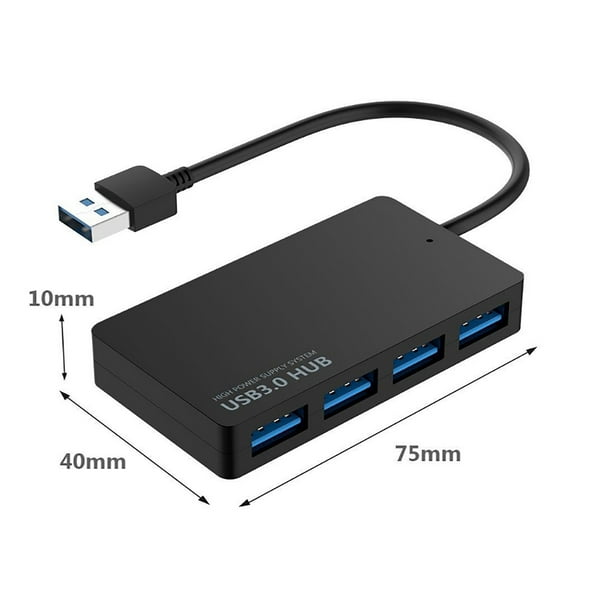 USB3.0HUB hub de alta velocidad ultrafino de 4 puertos 3,0 HUB uno a cuatro divisor USB HUB3.0 ...
