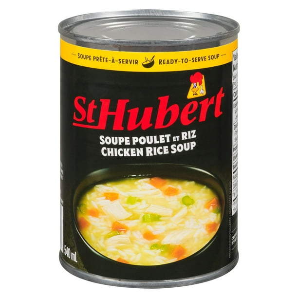 St. Hubert Chicken and Rice Soup, STH Chicken rice soup 540 mL - Walmart.ca