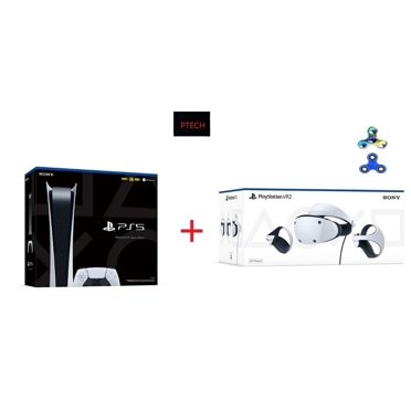 PlayStation 5 & PSVR2 Deluxe Combo, Digital Console, VR2 Headset, Eye ...