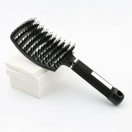 Large Curved Comb Rib Comb Boar Bristles Anti-static Curved Massage ...
