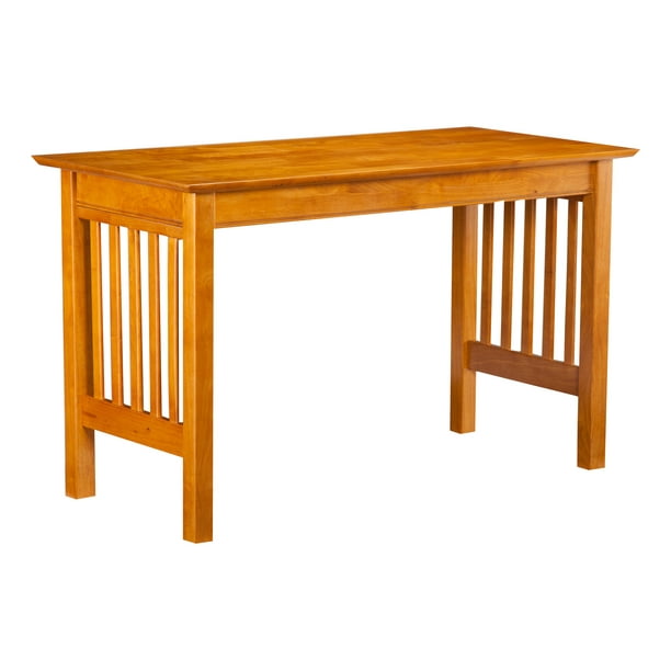 Mission Writing Desk in Walnut or Caramel - Walmart.com
