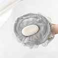 3 Pack Drawstring Bath Sponge Loofah Set, Large Exfoliating Shower Pouf ...