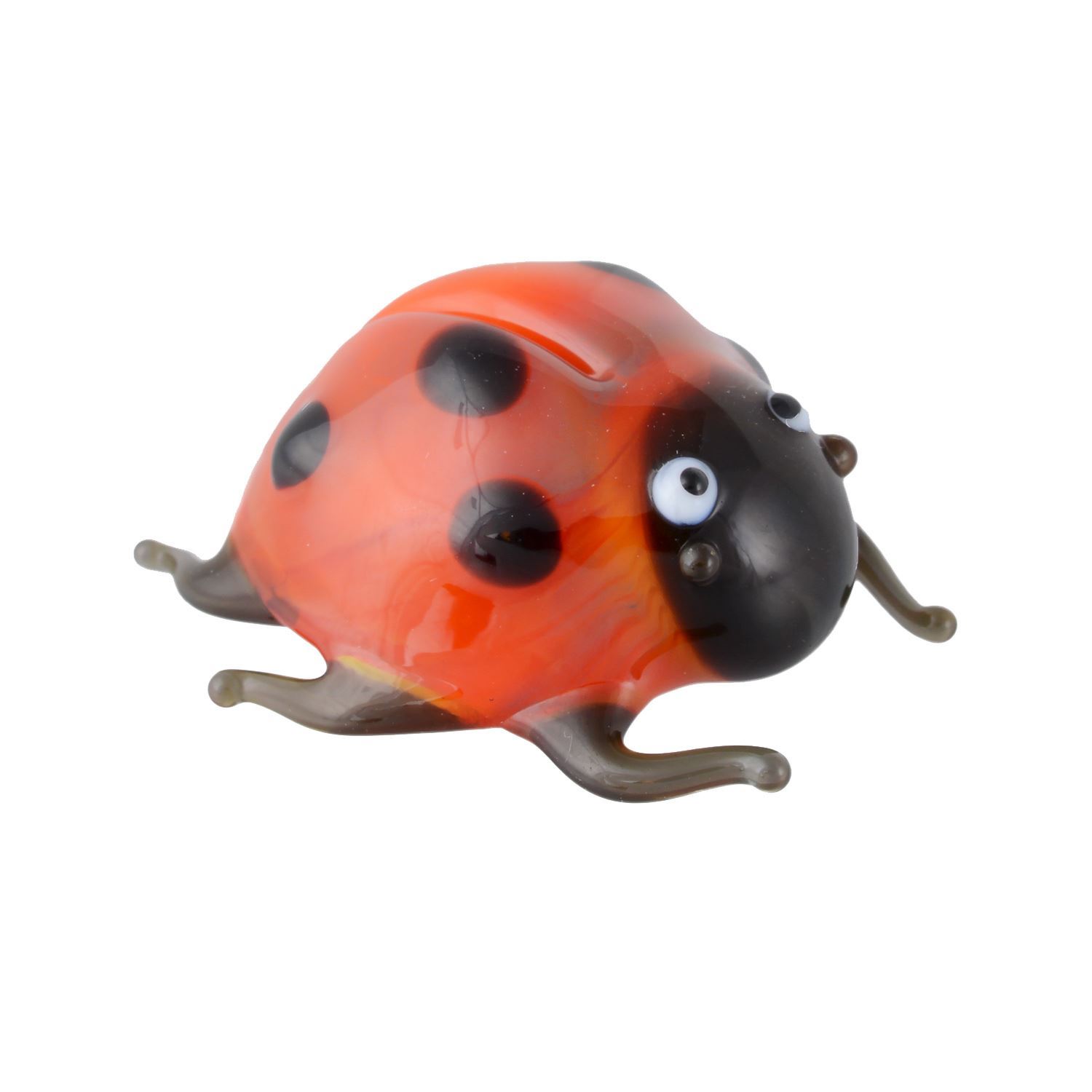 Hand Blown Glass Lampwork Collectible Miniature Ladybug Figurine ...
