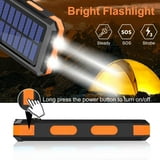 38800mAh Super Capacity Solar Charger with 2 LED Light Flashlight ...