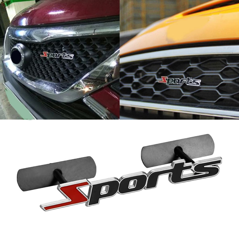 Walbest Universal Car Grille Emblem Badge Sticker DIY Vehicle Fashion ...
