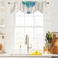 Abstract Art Tie Up Valance Curtains Chemistry Wood Grain Cartoon ...