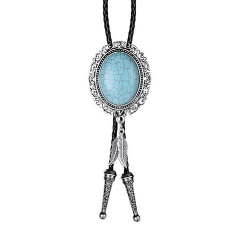 Turquoise Novelty Western Cowboy Men Bolo Tie Native American Bolas ...