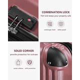 Walmart 3-Piece Hard Shell Luggage Set, Expandable ABS Spinner Suitcase ...