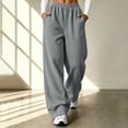 AherBiu Sweatpants for Women Straight Leg Elastic High Waisted Casual ...