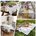 Bohemian Abstract Flower Table Cloth 60x60in, Waterproof Square ...