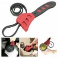 Black+Red Universal Rubber Strap Wrench Spanner For Any Shape Opener ...