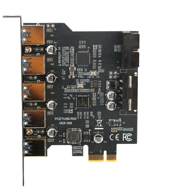 Carte PC E, PCI-E vers Adaptateur de Carte PC E 5 Ports Convertisseur ...