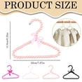 Cyenie Bow Decor Pearl Clothes Hanger, Non Slip Arc Shoulder Design ...