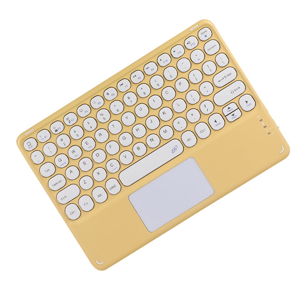 10 inch Bluetooth Keyboard Touch, Wireless Keyboard Ultra-Slim Portable ...