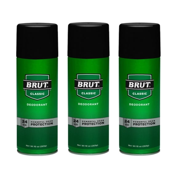 BRUT Aerosol Deodorant Spray, Classic Scent, 10 oz - Pack of 4 ...