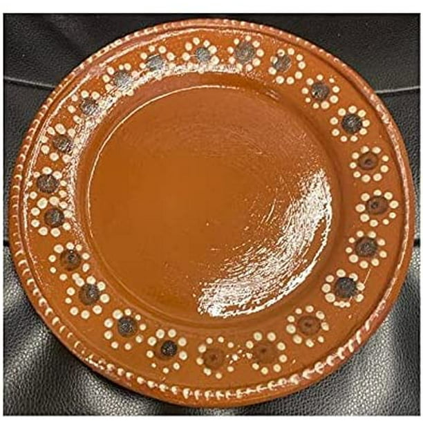 Set of 4 Made in Mexico 9.5" Medium Mexican Dinner/Salad Clay Barro ...
