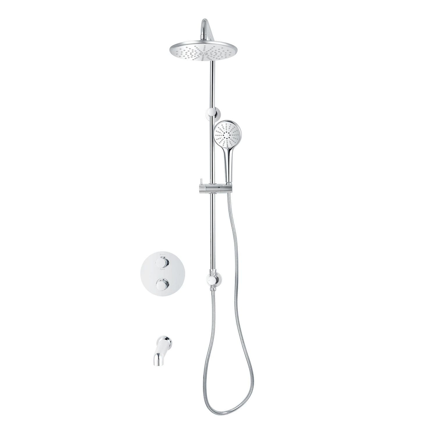 Click here for Akuaplus Round Thermostatic Valve 2-Way  Shower Po... prices