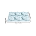 Food Grade Silicone 6 Cavity Nut Baking Mold for Chocolate, Cakes ...