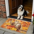 Doormat Bathroom Rugs 20x31.5in, Autumn Owl Couple on Branch Non Slip ...