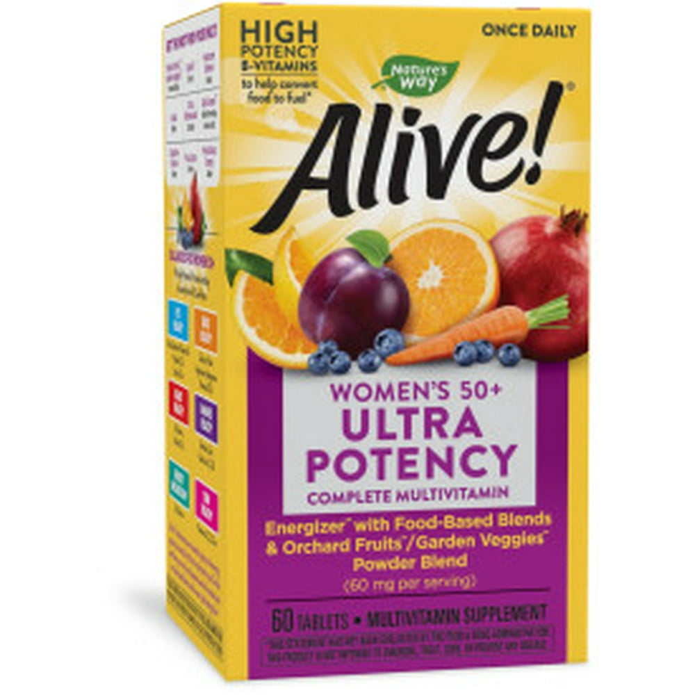 Alive! Women's Age 50+ Ultra Potency Multivitamin Tablets, 60 Count ...
