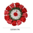 IHXORA Hand Knitted Floral Coaster, Lily of The Valley Design, Red, for ...