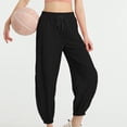 CHEEREAM Jogger Trendy Womens Pants Elastic Waist Baggy Leisure ...