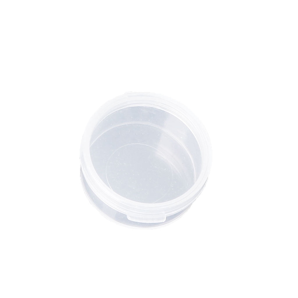 Round Clear Plastic Containers Beads Crafts Jewelry Display Storage ...
