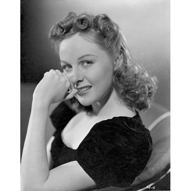 Susan Hayward sitting and Leaning on a Black Dress Photo Print (8 x 10 ...