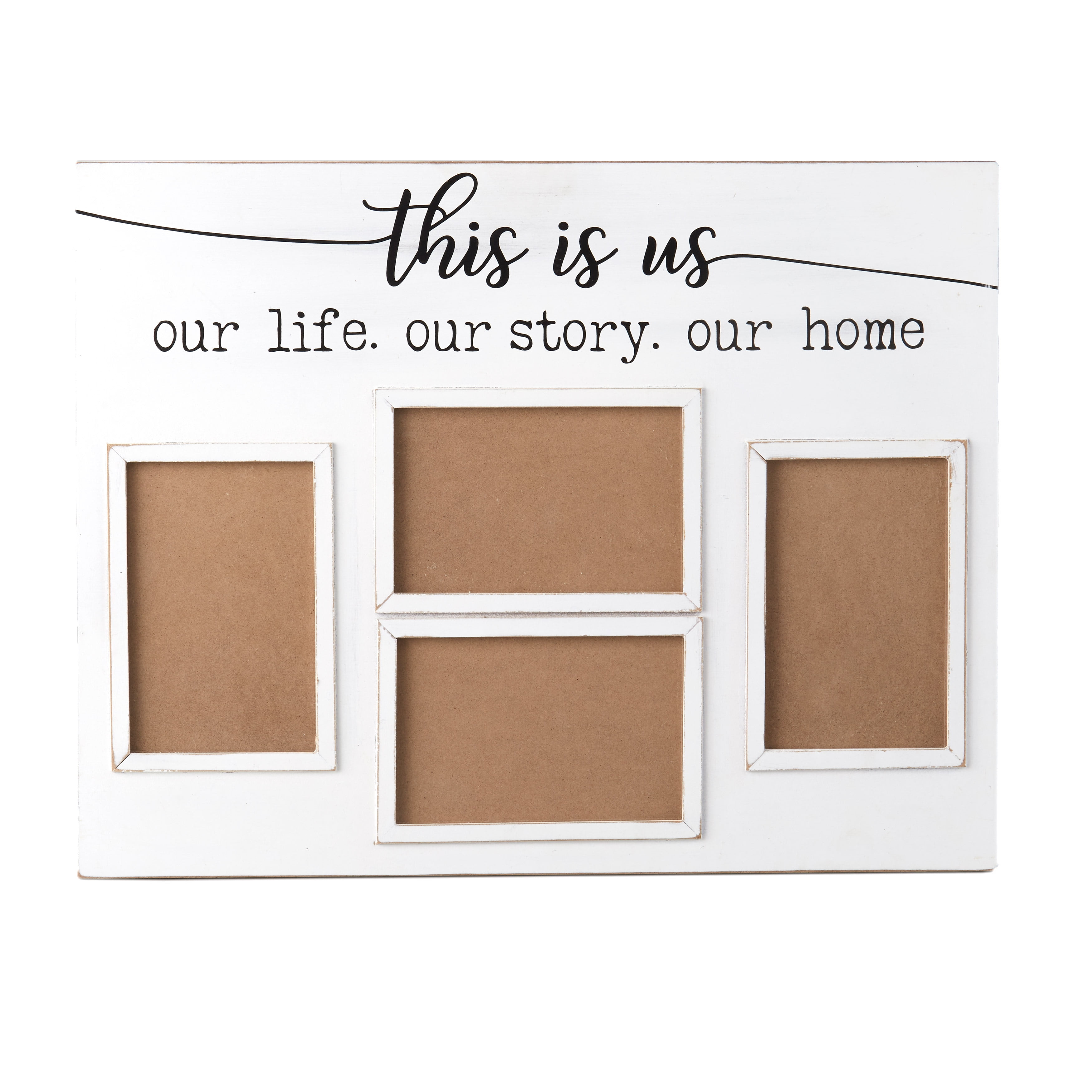 Family Picture Frame - 4 Photo "This is Us" Hanging Image Display ...