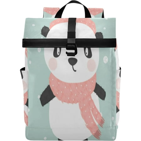 Mens Backpacks Chinese Panda In Winter Snow Camping Backpack Water ...