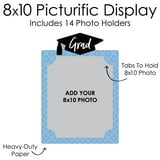 Big Dot of Happiness Light Blue Graduation 8 x 10 inches K-12 School ...