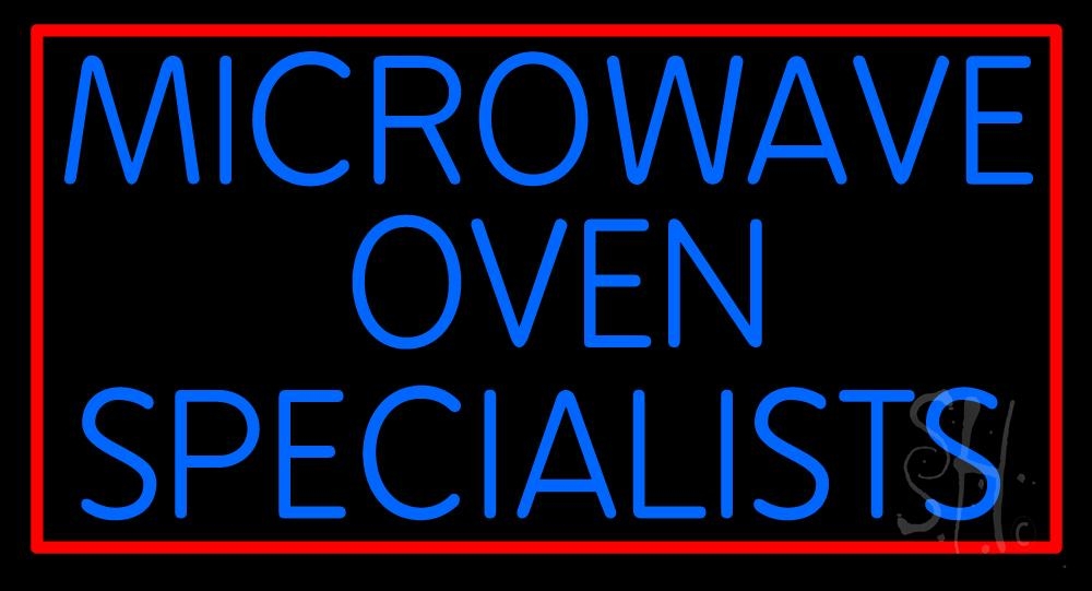 Microwave Ovan Specialist 1 LED Neon Sign 20" Tall x 37" Wide - inches ...