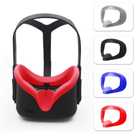 AMVR VR Silicone Protective Facial Pad & VR Lens Cover for Oculus Quest ...