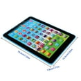 Kids Tablet Toddler Learning Pad with LED Screen Teach Alphabet Numbers ...