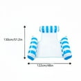 (Blue) Inflatable Pool Float Lounger Adult Floating Raft, Sunbathing ...